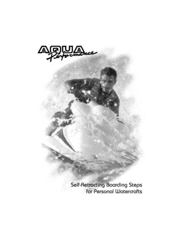 Instructions – Aqua Performance